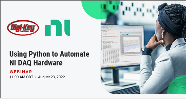 Webinar - Using Python to Automate NI DAQ Hardware | DigiKey
