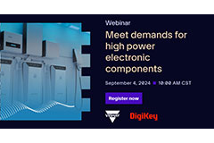 High Power Components for EV Charging – Webinar | DigiKey