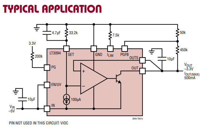 LT3094 Negative Regulators - Analog Devices | DigiKey