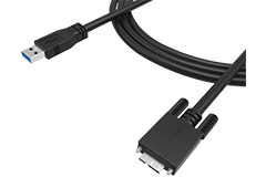 USB 3 Micro B Cable with Thumbscrew Lock - Newnex | DigiKey