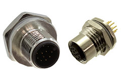 M12 PCB/Panel Connectors 8/12 Pin - TE AMP | DigiKey