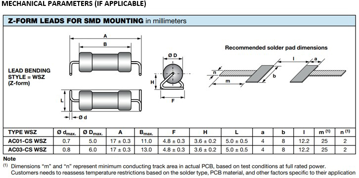 AC01-CS WSZ/AC03-CS WSZ Safety Resistors - Vishay | DigiKey