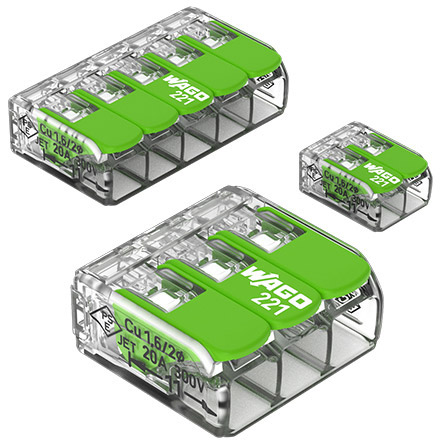 221 Series Green Range Splicing Connectors - WAGO | DigiKey