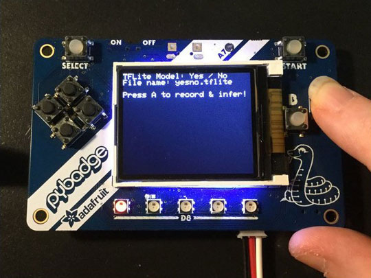 TensorFlow Lite for Microcontrollers Kit Quickstart