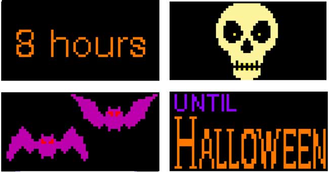 Halloween Countdown Display Matrix