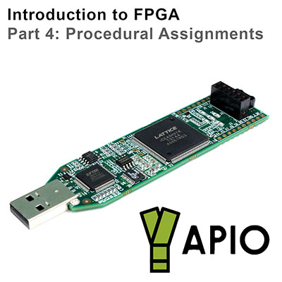 How to use procedural assignment statements in Verilog for an FPGA