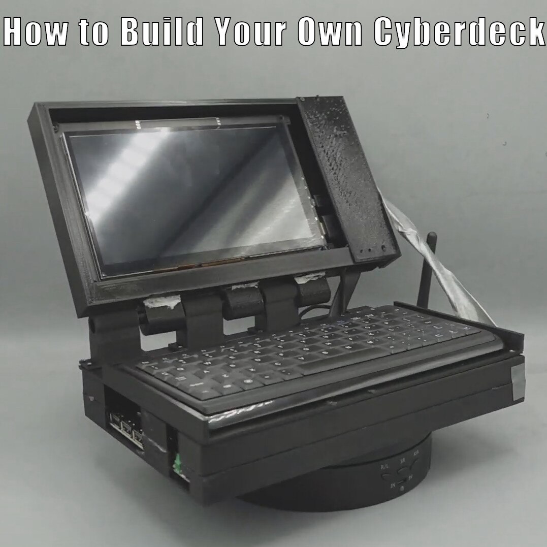 Custom cyberdeck build using a Raspberry Pi