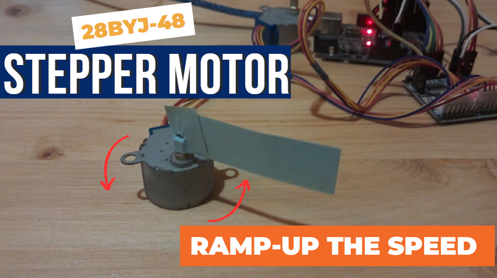Stepper Motor 28BYJ-48 - Smooth Speed Ramping With Arduino & Visuino