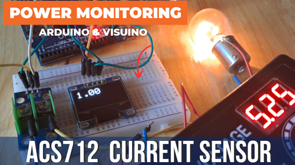Arduino ACS712 Current Sensor Tutorial Using Visual Programming